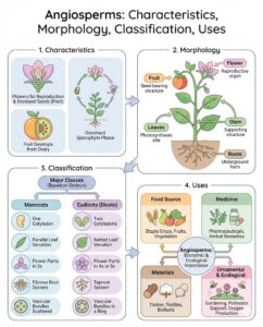 Angiosperms: Characteristics, Morphology, Classification, Uses